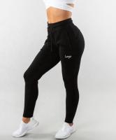 China Sweat Wicking Black Breathable Jogger Pants Womens High Waisted Joggers for sale
