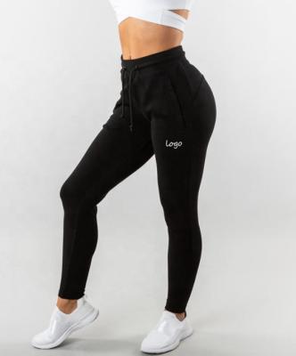 China Sweat Wicking Black Breathable Jogger Pants Womens High Waisted Joggers for sale