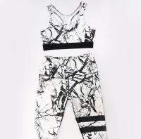 China Workout Nylon Print Sports Workout Shorts Scrunch Butt Woman Fitness Yoga Leggings for sale