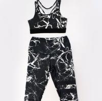 China Workout Nylon Print Sports Workout Shorts Scrunch Butt Woman Fitness Yoga Leggings for sale