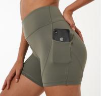 China Women Workout Shorts With Pocket High Waist Yoga Shorts Sexy Fashion for sale