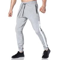 China 65% Cotton Drawstring Black Training Sportswear Joggers Men'S Running Pants for sale