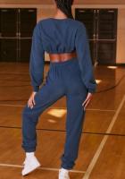 China Long Sleeve Sportswear Tracksuits Women Fitness Casual Loose Fitting Tracksuits for sale