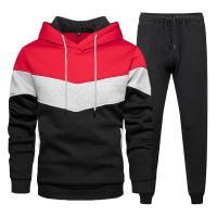 China Hooded Men'S Sports Track Suits Sportswear Track 100% Polyester Fleece Fabric for sale