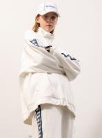 China Zip Up Track Hiphop Windproof Soft Stripe Design Casual Stand Up Collar Jacket for sale
