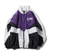 China Autumn Street Color Stitching Women Hip Hop Sport Track Bomber Jacket for sale
