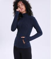 China Long Sleeve Women Tops Sports Track Jackets Purple Sport Coat for sale