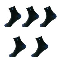 China Spot Men Outdoor Knitted Cotton Plain Coloured Socks White Athletic Basketball Crew Socks for sale