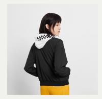 China Contrast Color Zipper Up Women'S Lightweight Polyester Jacket for sale