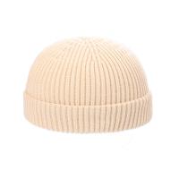 China Warm Ribbed Ski Hat Retro Beanies And Caps Brimless Winter Hats Men Fisherman Beanie Cap for sale