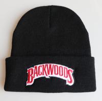 China 100% Acrylic Backwoods Warm Woolen Ladies Cap Embroidery Knitted Hip Hop Beanie Hat for sale