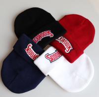 China 100% Acrylic Backwoods Warm Woolen Ladies Cap Embroidery Knitted Hip Hop Beanie Hat for sale