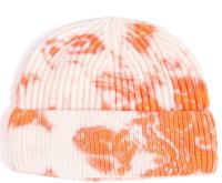 China Women'S Tie Dye 100 Acrylic Beanies And Caps Cuffed Warm Winter Knit Watch Hat Skull Cap for sale