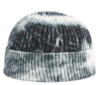 China Women'S Tie Dye 100 Acrylic Beanies And Caps Cuffed Warm Winter Knit Watch Hat Skull Cap for sale
