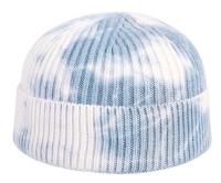 China Women'S Tie Dye 100 Acrylic Beanies And Caps Cuffed Warm Winter Knit Watch Hat Skull Cap for sale