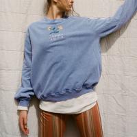 China Custom Plain Pullover Cotton Women Crew Neck Shirt Casual Sweatshirt for sale