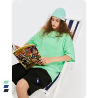 China Towel Embroidered Casual Three Dimensional Blank T Shirt English Letter Printed for sale