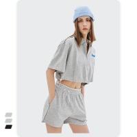 China Open Navel Short Sleeve Women'S Polo Sports Shorts For Spring And Summer for sale