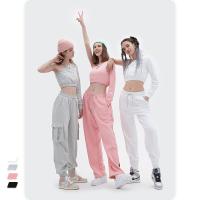 China Spring Summer Sportswear Tracksuits Off Shoulder Off Navel Off Waist Squat Proof for sale