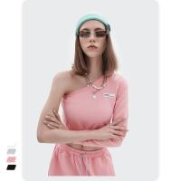 China Spring Summer Sportswear Tracksuits Off Shoulder Off Navel Off Waist Squat Proof for sale