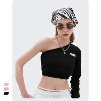 China Spring Summer Sportswear Tracksuits Off Shoulder Off Navel Off Waist Squat Proof for sale