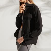 China Autumn Thin Women Athletic Hoodie Zipper Jacket Breathable for Running for sale