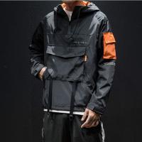China Men Nylon Pullover Hooded Lightweight Windbreaker Jackets Waterproof for sale