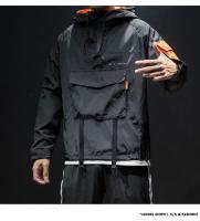 China Men Nylon Pullover Hooded Lightweight Windbreaker Jackets Waterproof for sale