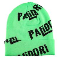 China Custom Men Winter Beanie Slouchy Knitted Hats Black With Jacquard Logo for sale