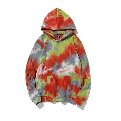 China GRS Winter Long Sleeve Unisex Tie Dye Hoodies For Women And Men for sale