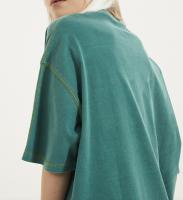 China Custom Contrast Stitch Thread Blank T Shirts Short Sleeves 2XL No Label for sale