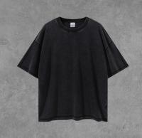 China Custom Contrast Stitch Thread Blank T Shirts Short Sleeves 2XL No Label for sale