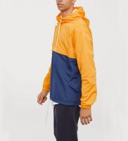 China Waterproof 100% Polyester Fiber Lightweight Windbreaker Jacket Pullover Hooded for sale