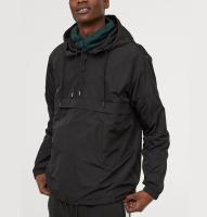 China Waterproof 100% Polyester Fiber Lightweight Windbreaker Jacket Pullover Hooded for sale