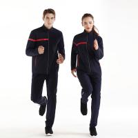 China Printed Plus Size Zip Up Running Track Jacket Sport Tracksuit for sale