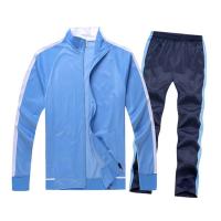 China Waterproof 100% Polyester Sportswear Tracksuits Slim Fit Custom Plain for sale