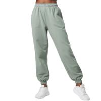 China Gym Loose Fit Elastic Waist Bottom Sportswear Joggers Women Casual Workout Pants for sale