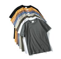China Men'S 100% Cotton 210gsm Blank T Shirts Short Sleeve Compressed for sale