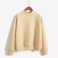 China Spring Plain Crew Neck Sweatshirt Custom Logo Workout Pullover Women'S Hoodies for sale