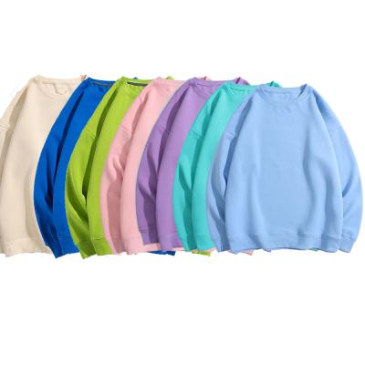 China Crewneck Drop Shoulder Blank Oversized Sweatshirts Printed Plain Hoodies for sale