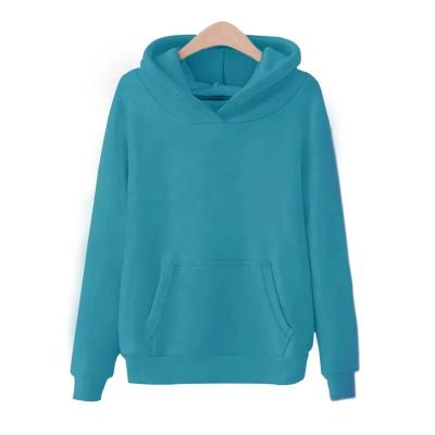 China Autumn Polyester Pullover Sweater Hoodies Solid Color Long Sleeve for sale