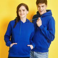 China Custom Sports Unisex Plain Hoodies Pullover Blank Streetwear White Blue for sale