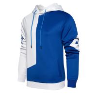 China Men'S 2 Contrast Color Leisure Cozy Athletic Pullover Hoodie With Kangaroo Pockets for sale