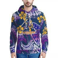 China Hibiscus Print Men'S Sports Team Hoodies Pullover Streetwear Customizable Pattern for sale