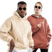 China Custom Embroidery Blank Unisex Plain Hoodies 100% Cotton Oversize Sweatshirt for sale