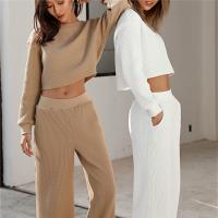 China Solid Color Two Piece Sets 2XL Sportswear Tracksuits For Women for sale