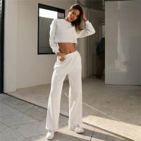 China Solid Color Two Piece Sets 2XL Sportswear Tracksuits For Women for sale