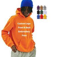 China Embroidery Drawstrings Unisex Oversized Plain Cotton Hoodies for sale