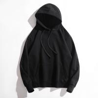 China Sustainable Pullover Knitted Unisex Plain Hoodies Customized for sale