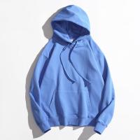 China Sustainable Pullover Knitted Unisex Plain Hoodies Customized for sale